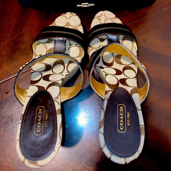 Coach | Shoes | Coach Black And Brown Platform Shoes | Poshmark